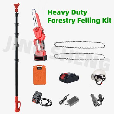 Heavy Duty Forestry Felling Kit: 32FT Telescopic Carbon Pole Chain Saw ...