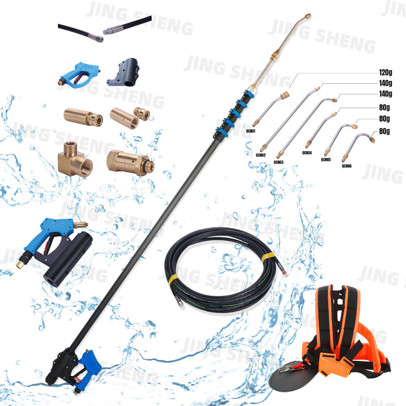 25ft Carbon Fiber High Pressure pole for Cleaning Building Exteriors ...