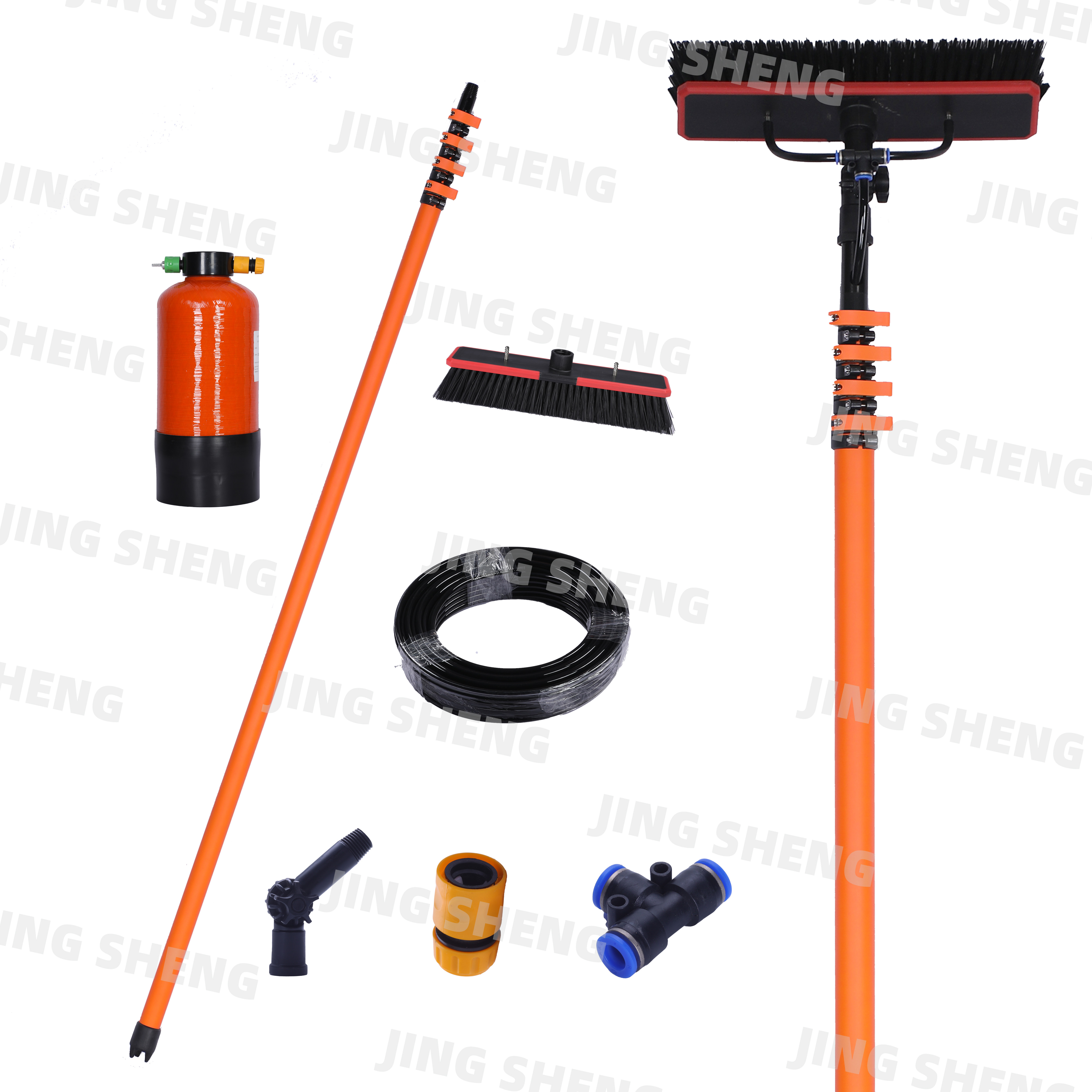 OEM 37ft Anti-Spin Carbon Fiber Window Washing Pole Water Fed Pole ...