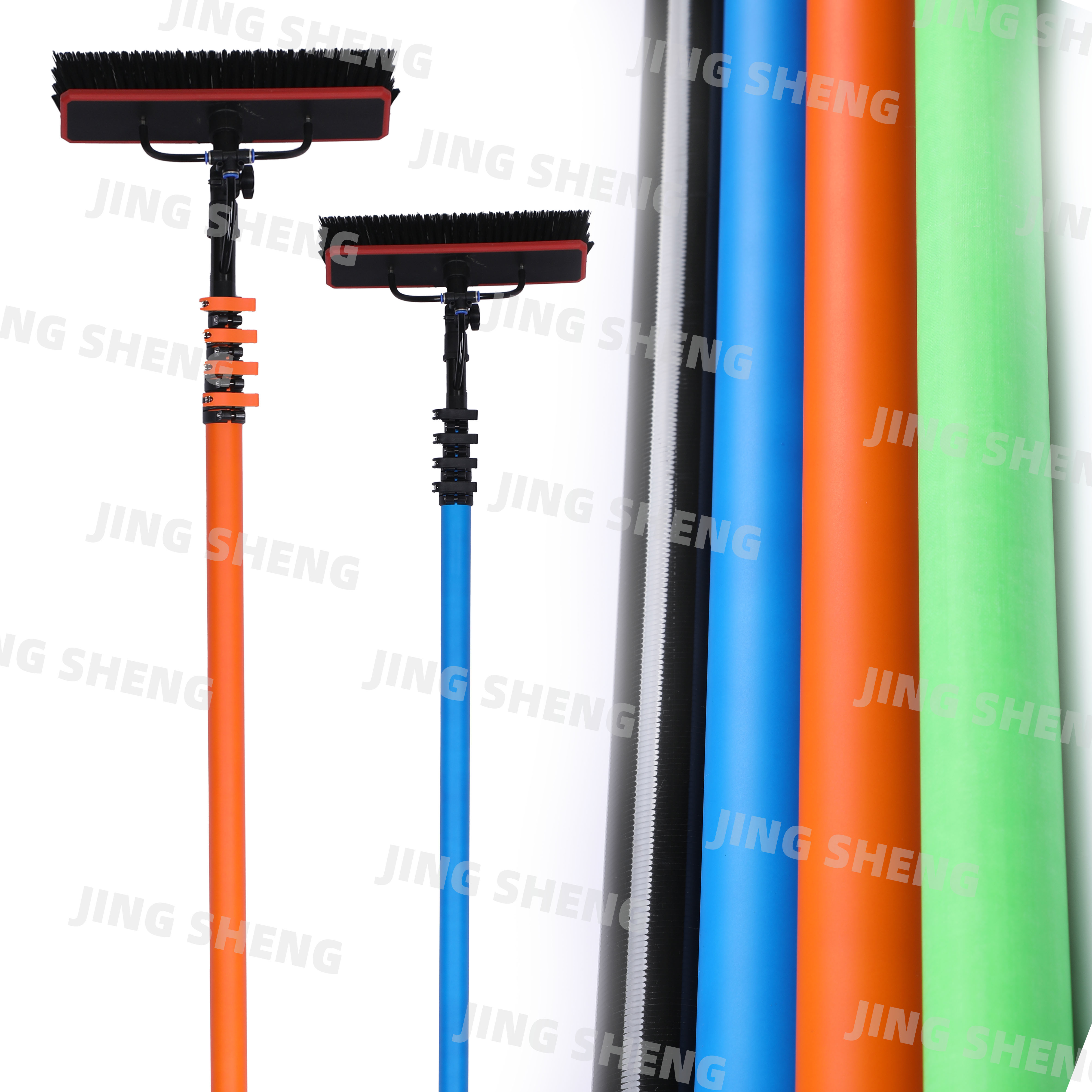 50ft Anti-Spin Carbon Fiber Telescopic Window Cleaning Pole For high ...